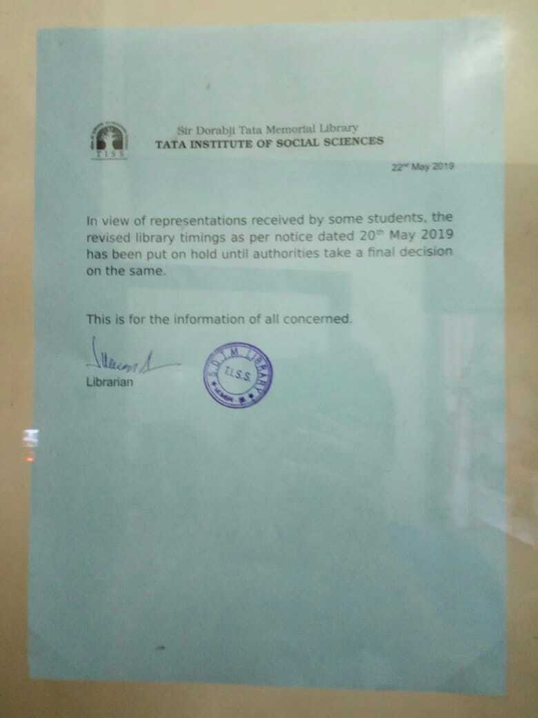 The Restrictive TISS Library Timings: Curbing Students' Access to Knowledge