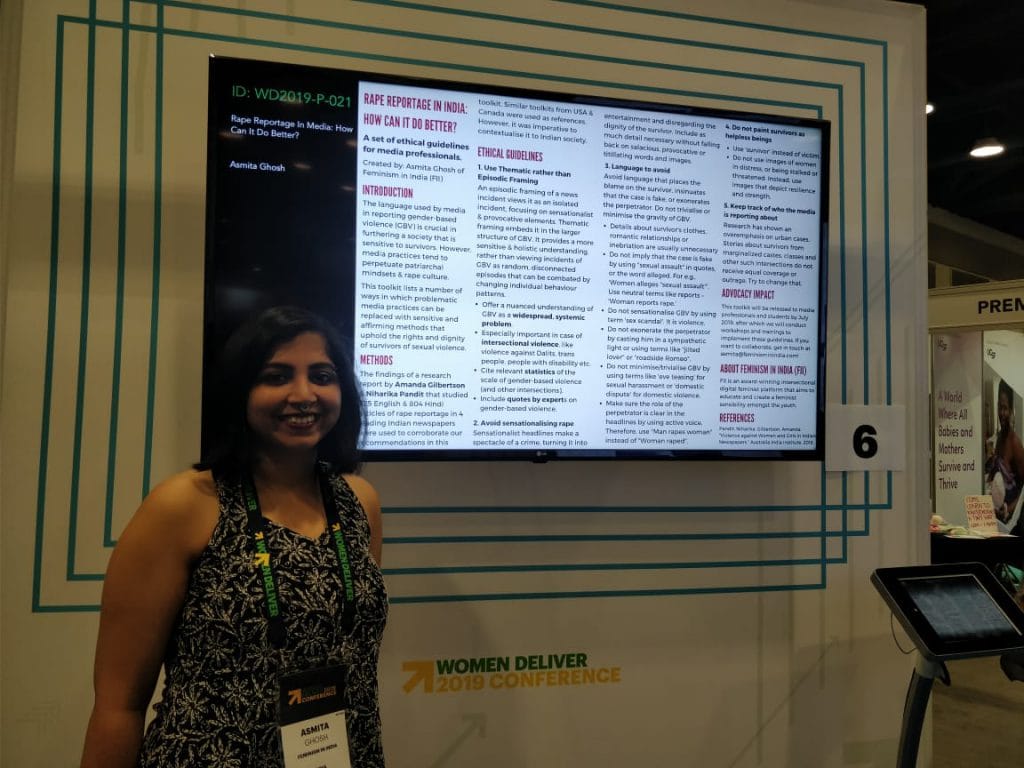 FII's Asmita Ghosh Attends Women Deliver 2019 Conference In Vancouver