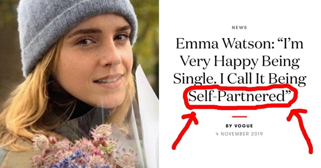 Reclaiming Being Single Against Emma Watson's Self Partnered