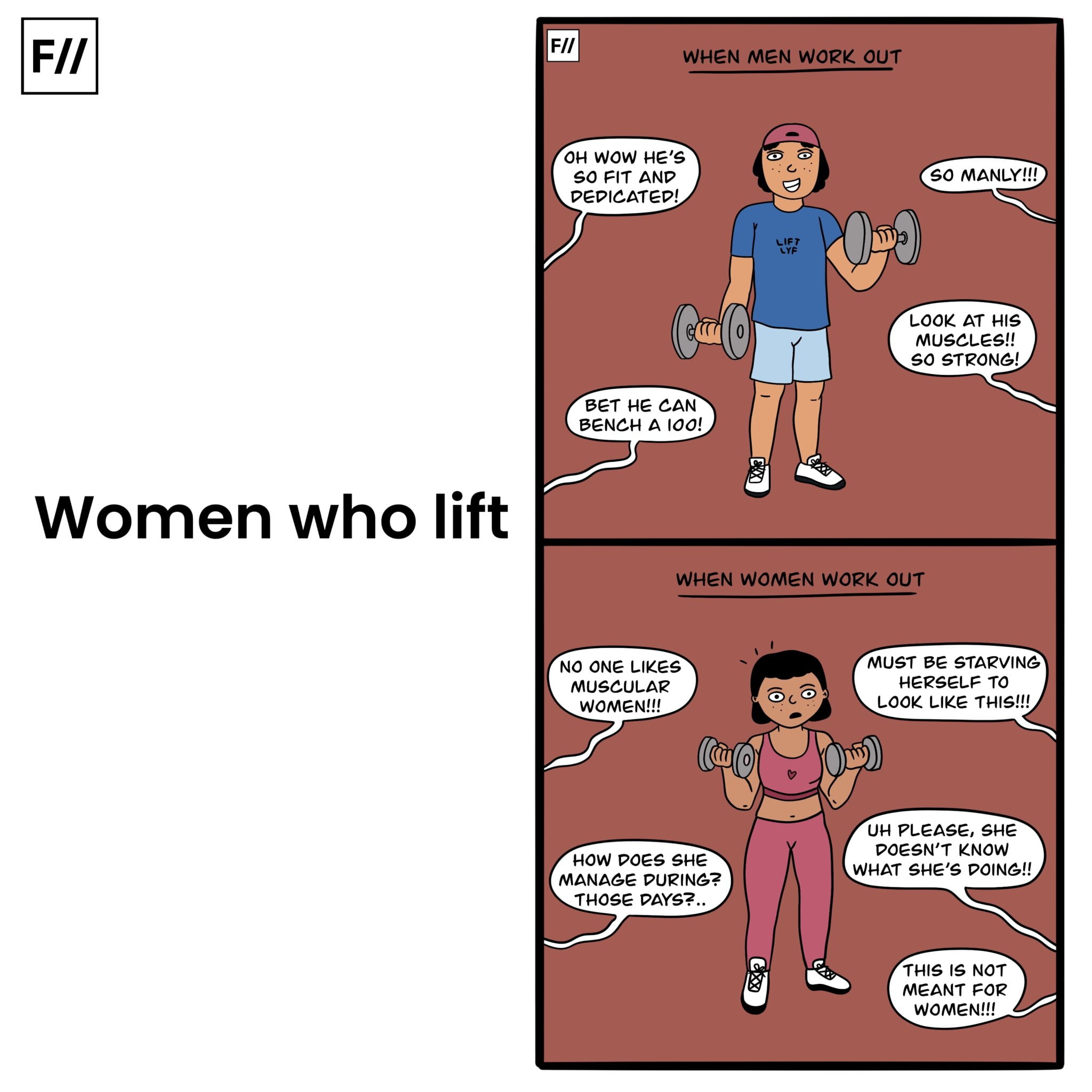 Comic: Women Who Lift | Feminism in India