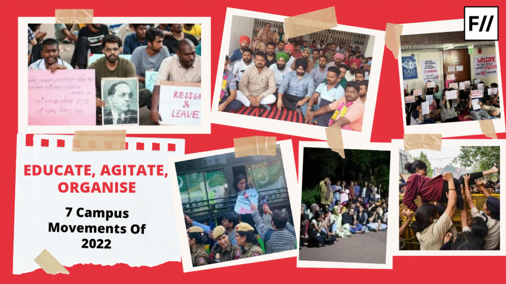 From MANF To Caste Discrimination: 7 Powerful Campus Movements Of 2022 ...