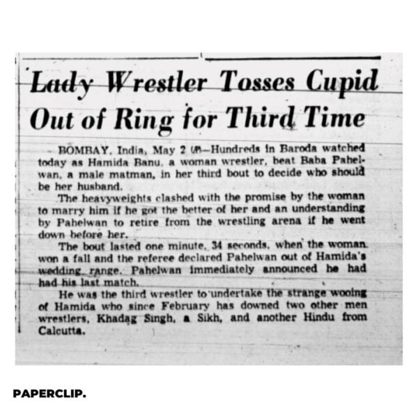 Hamida Banu: The First Woman Wrestler | #IndianWomenInHistory ...
