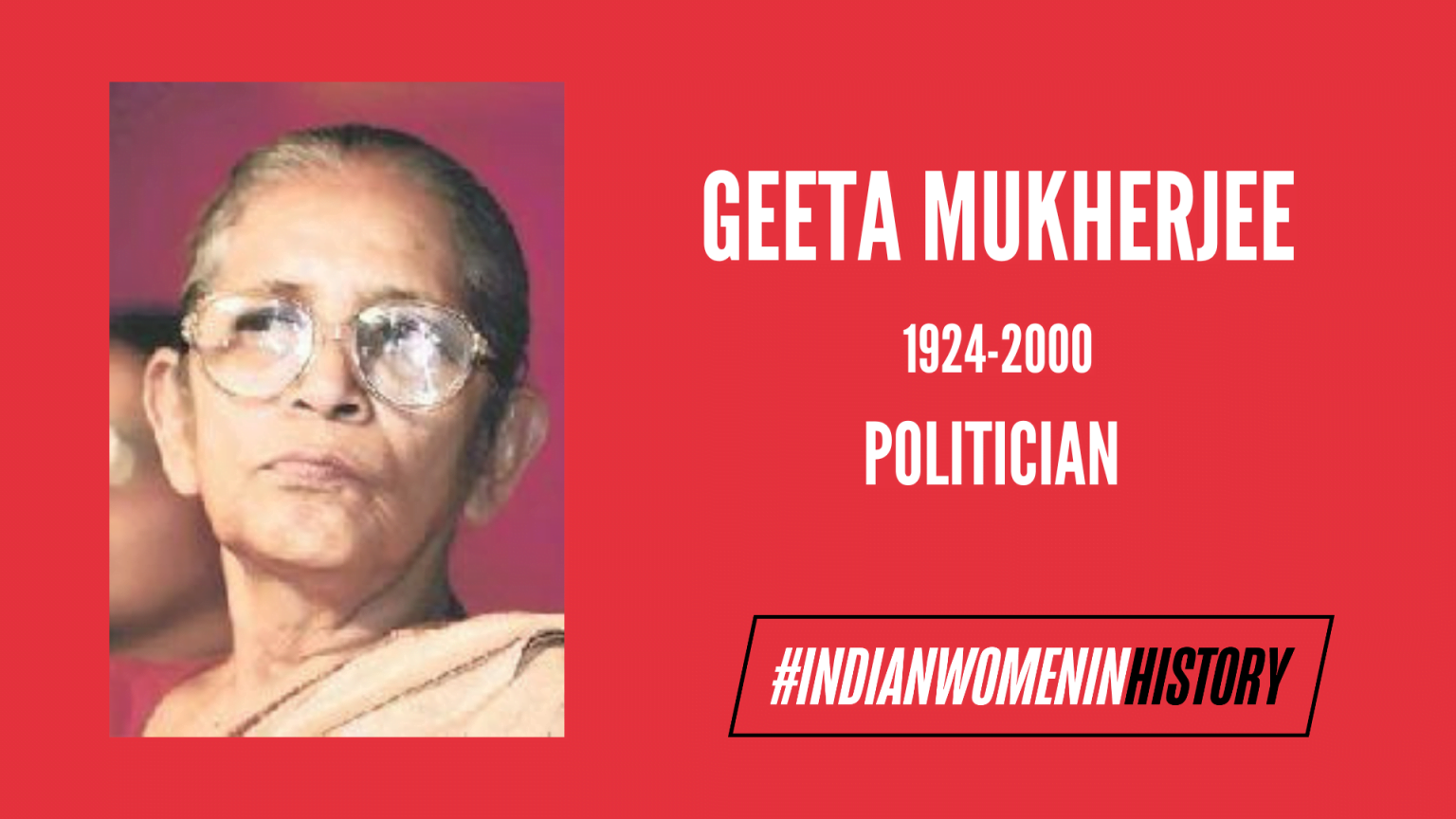 Geeta Mukherjee: The Major Author Of Women's Reservation Bill ...